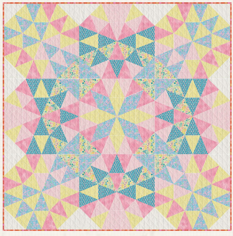 Sun Glow Quilt Pattern - Free Download | Kaleidoscope-Style Art Galler ...