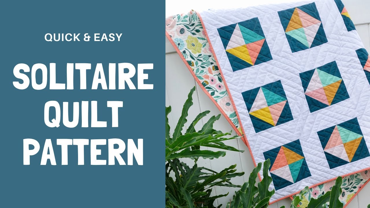 Easy Beginner Quilt Pattern: Solitaire Quilt – The Fabric Hut