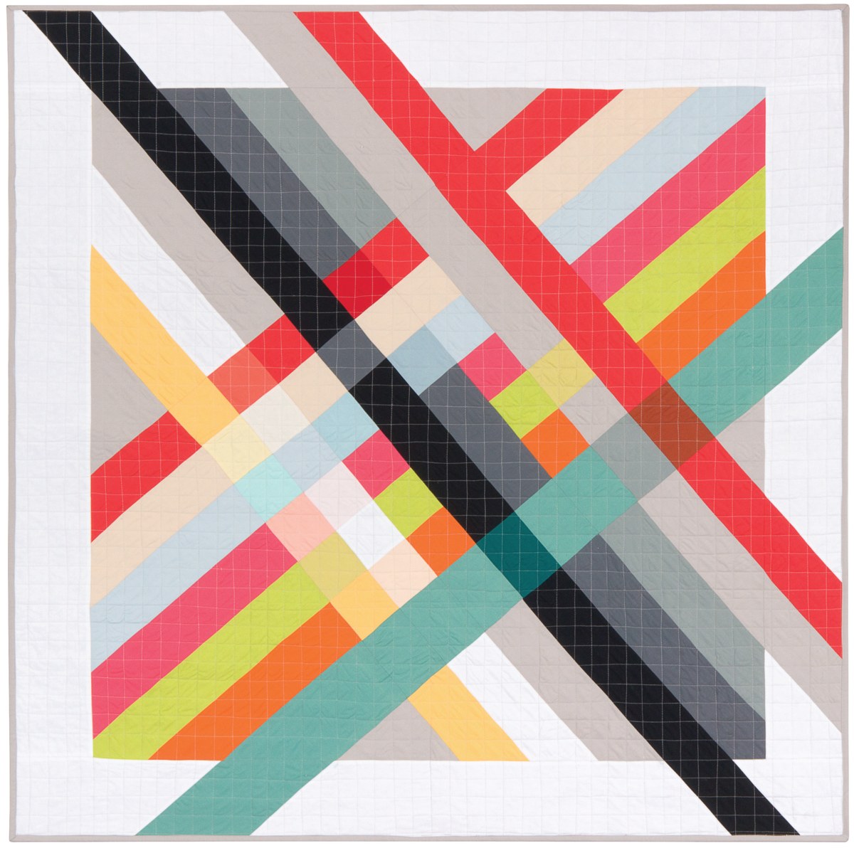 Pique Nique Free Modern Quilt Pattern in Solids, 57 x 57 – The Fabric Hut