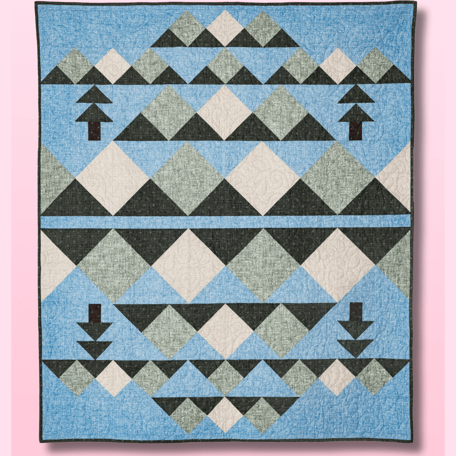 Wild Reflections Quilting Kit - Pre-Cut with Complete Backing & Bindin