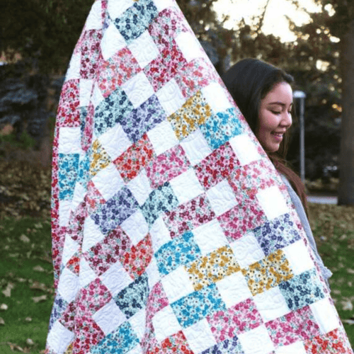 Ready-to-Sew Prairie Blossoms Quilt Set: Includes Fabric, Guide, Edges ...